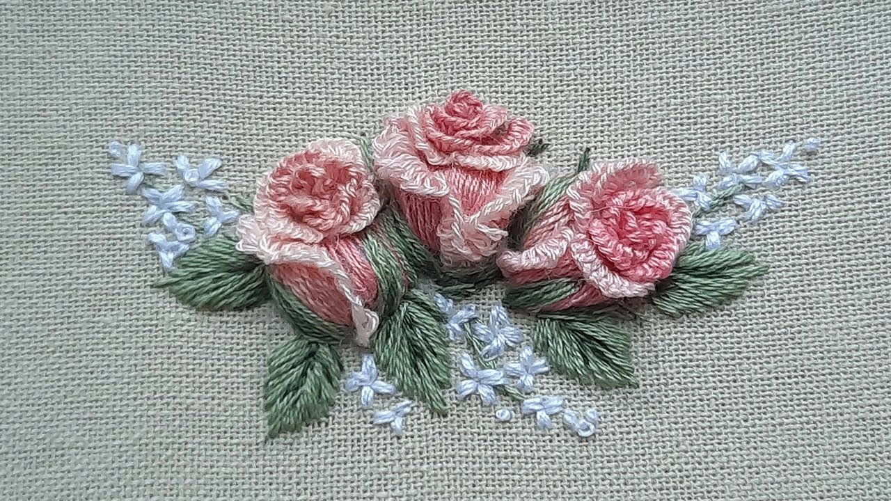 3D Rosebud Magic Cast on Stitch - Graceful bouquet of roses - YouTube