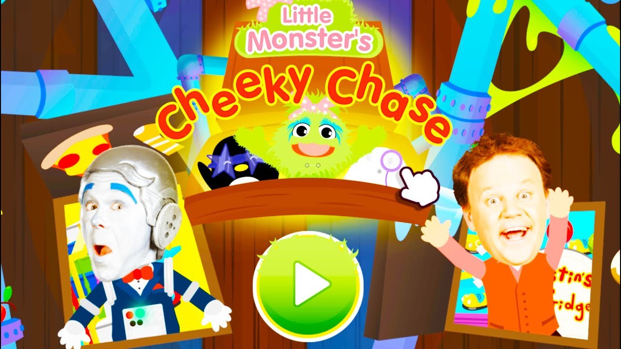 CBeebies Little Monster's Cheeky Chase - Justin and Robert the Robot ...