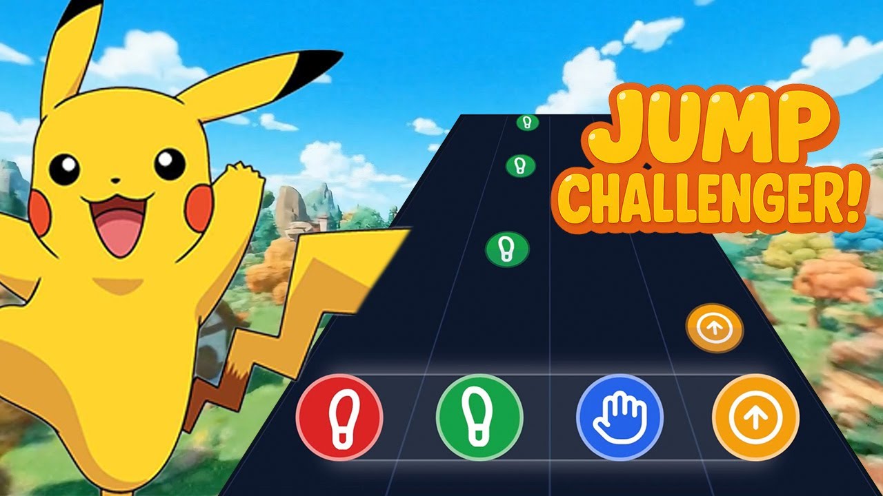 Pokémon Jump Challenge Game - Easy - Dance Along - Brain Break - YouTube