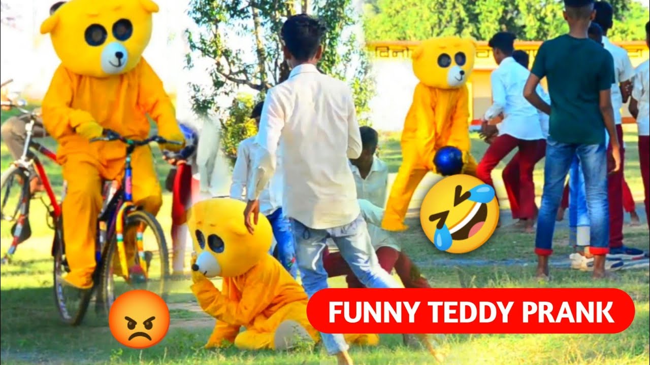 FUNNY TEDDY BEAR 😂 PRANK | Funny Crazy Teddy Prank With School Boys | Fun2 Zone #teddybear - YouTube