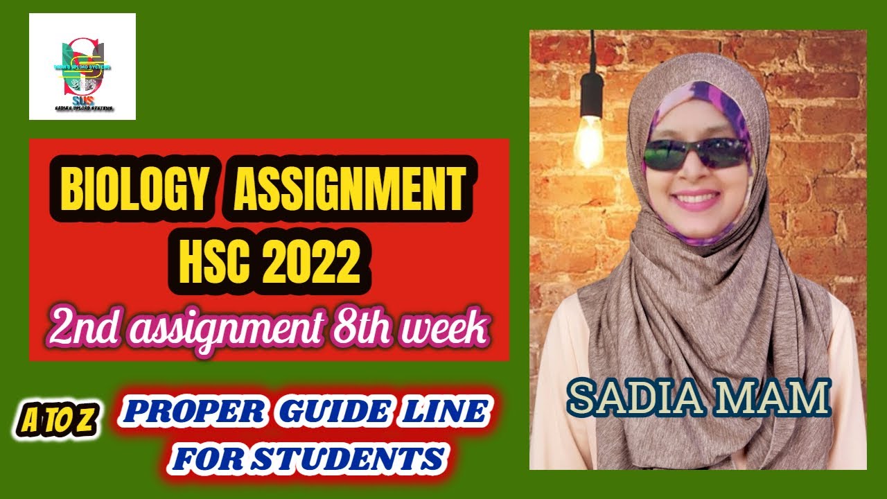 HSC 2022 Assignment 8th Week Biology Answer-Biology Assignment HSC-2022 ...