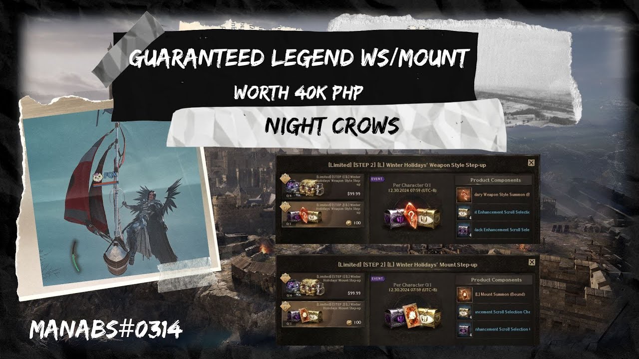 GUARANTEED WEAPON STYLE AND MOUNT LEGEND WORTH 40K PHP - YouTube