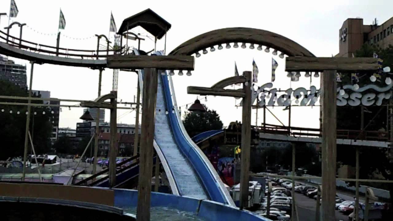 Huge PORTABLE Log Flume POV (Hamburger DOM) - YouTube