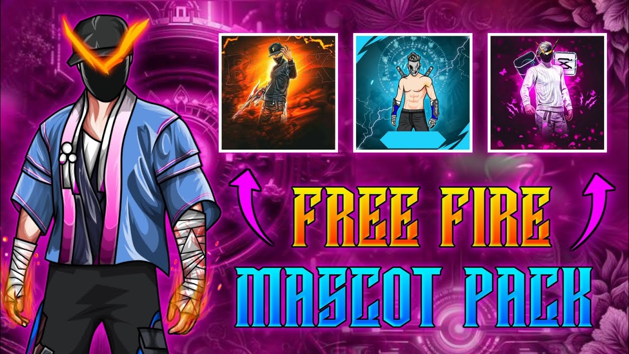 Free fire mascot logo pack || Free fire gaming logo || top 10 Free fire ...