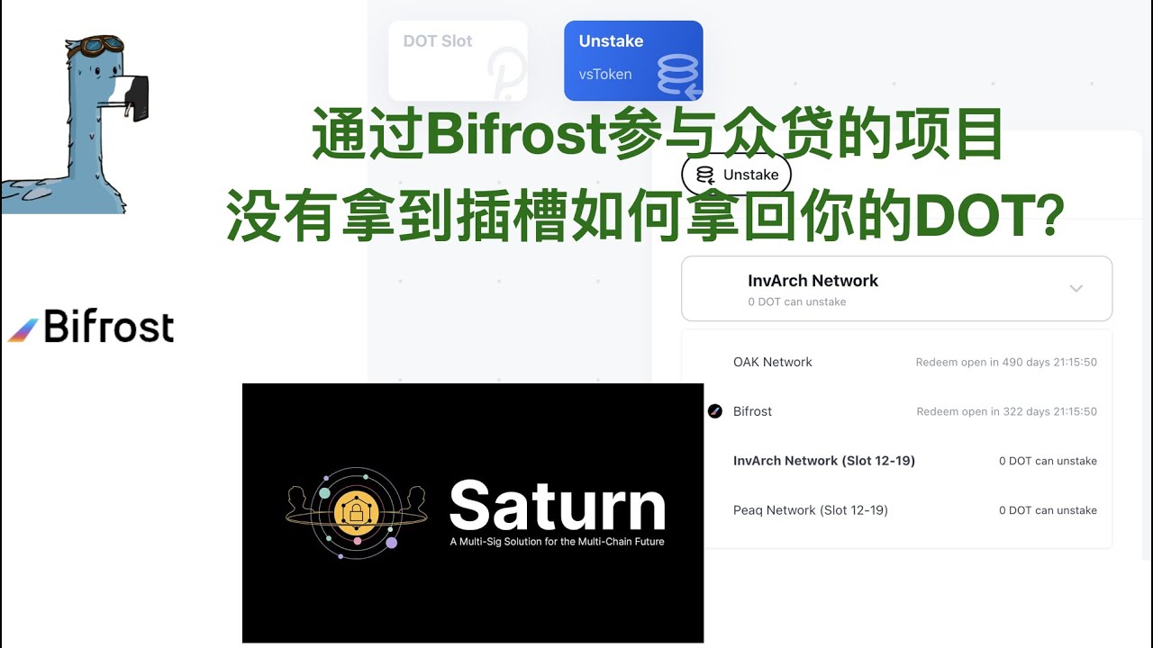 通过Bifrost参与众贷的项目没有拿到插槽的话如何拿回你的DOT？ - YouTube