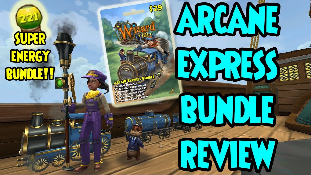 Wizard101: 🤩🚂ARCANE EXPRESS BUNDLE REVIEW🤩🚂 - YouTube