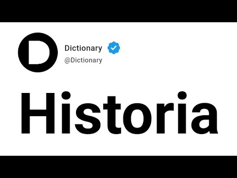Historia Meaning In English - YouTube