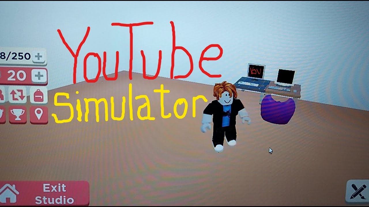 YOUTUBE simulator#ЮТУБ симулятор ROBLOX GAME - YouTube