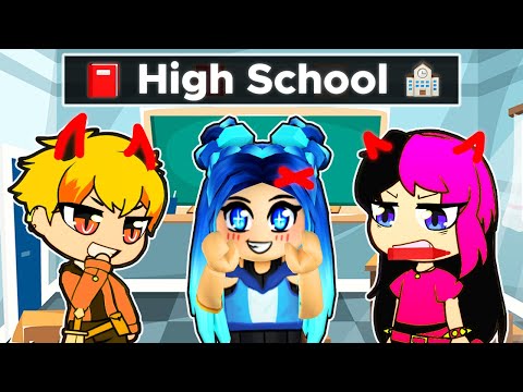 My FIRST day at GACHA High School in Roblox!