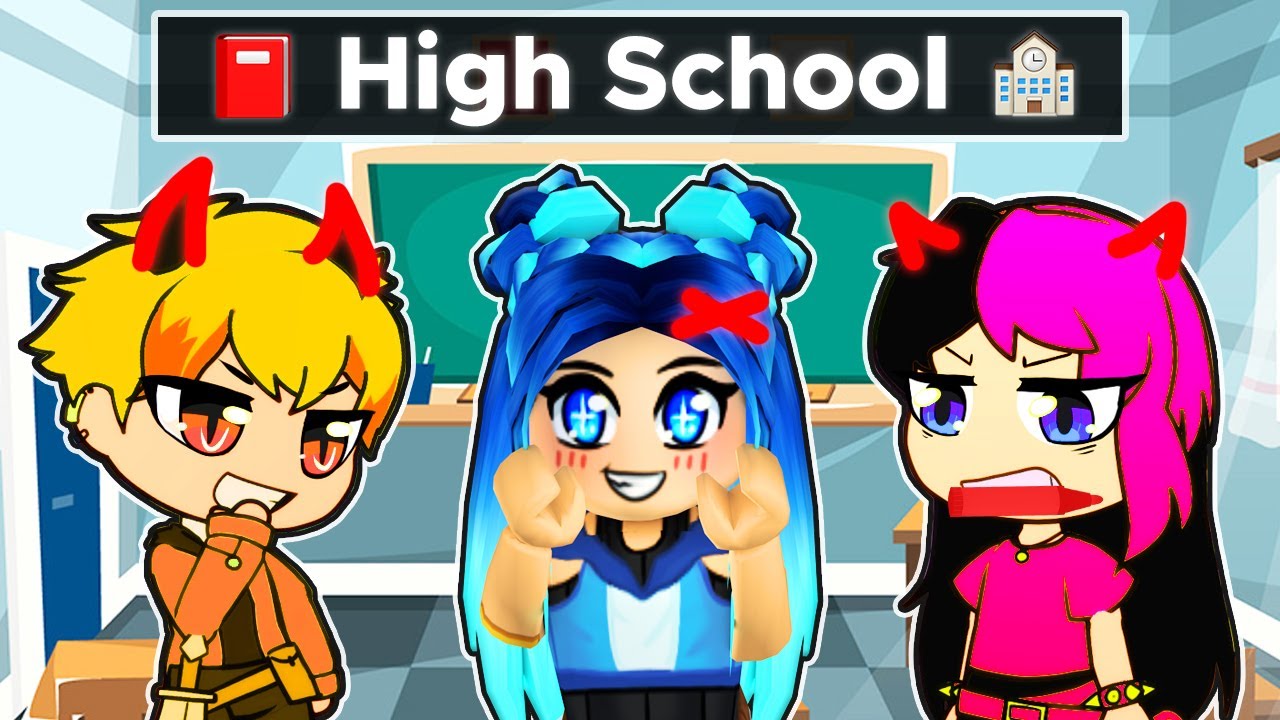 My FIRST day at GACHA High School in Roblox! - YouTube