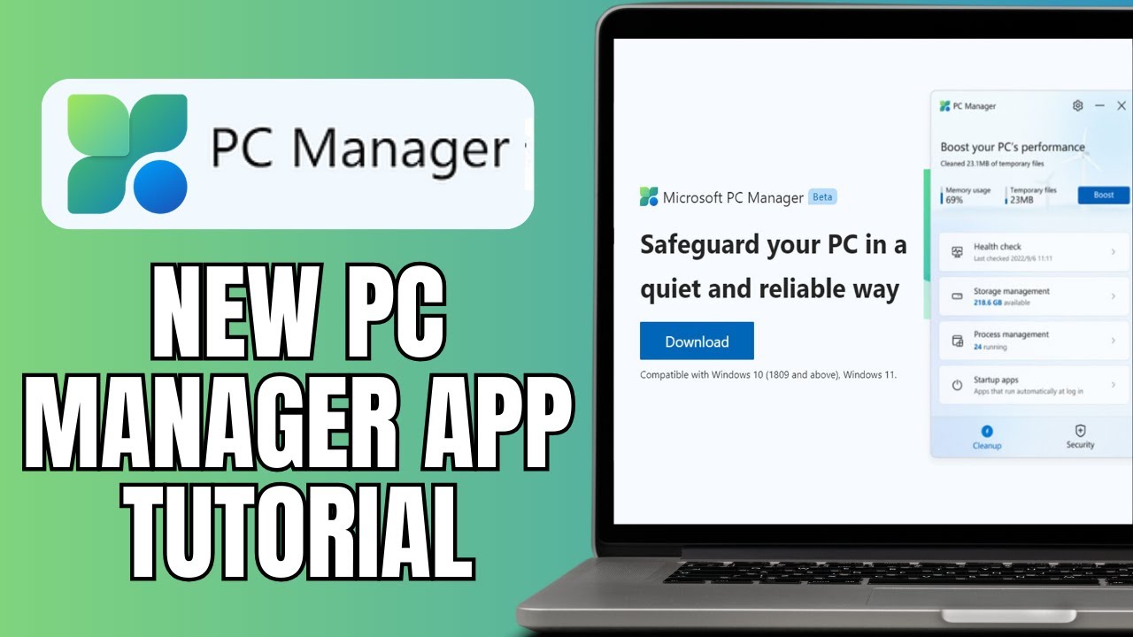 I Tried The New PC Manager App in Windows 11 23H2 final subir - YouTube