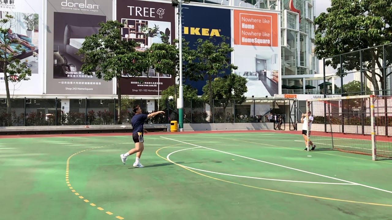 handball sidearm shot wrong before improvement (side far shot) - YouTube