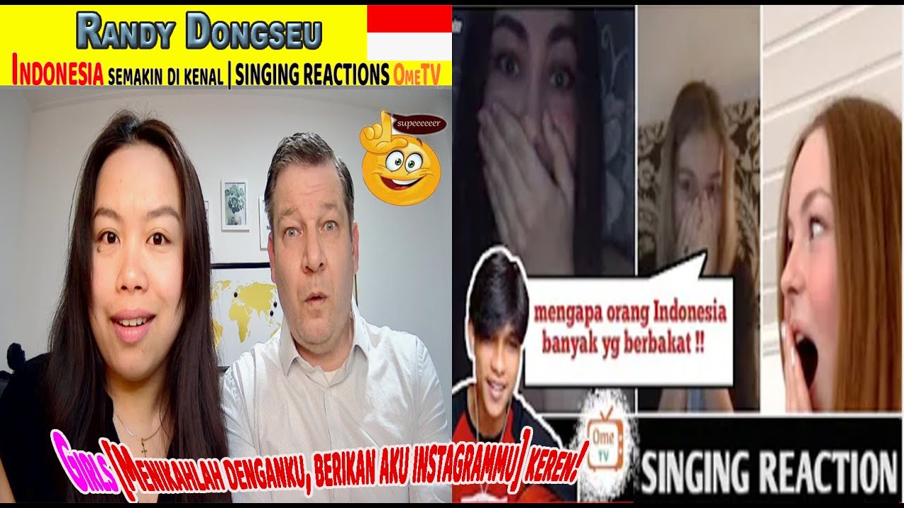 Indonesia semakin di kenal | SINGING REACTIONS OmeTV |Dutch Couple ...