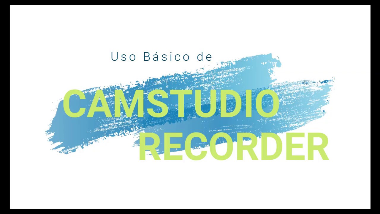 Uso básico de grabación de pantalla con CamStudio - YouTube