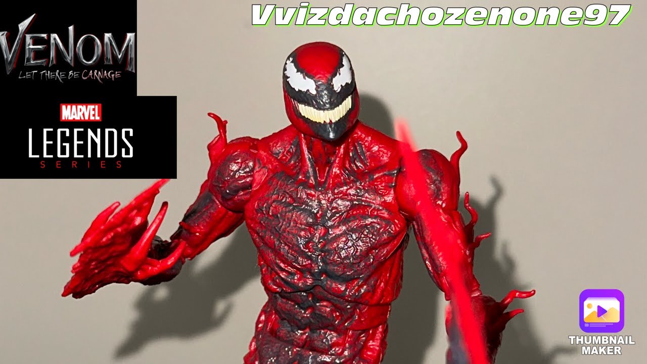 Terrifying Carnage! Marvel legends Venom let there be Carnage Carnage ...