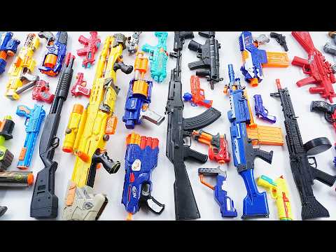 WOW! Menemukan Tembak Tembakan Nerf Gun ROBOT Machine Gun BiG Sniper Blaster M416