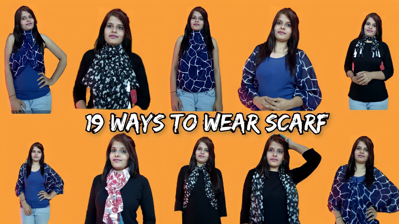 19 ways to style Scarf Style. Scarf Styling in different ways. Scarf ...