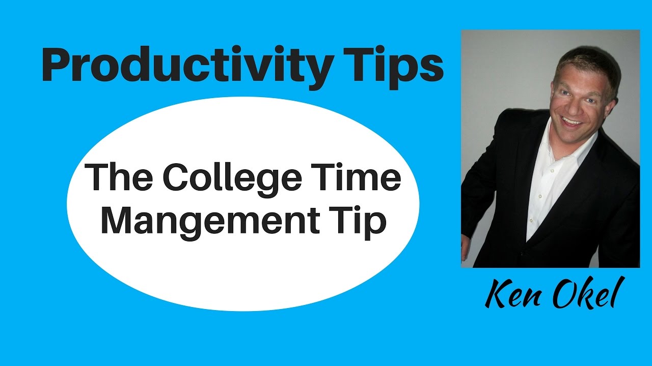 The College Professor Time Management Tip - YouTube