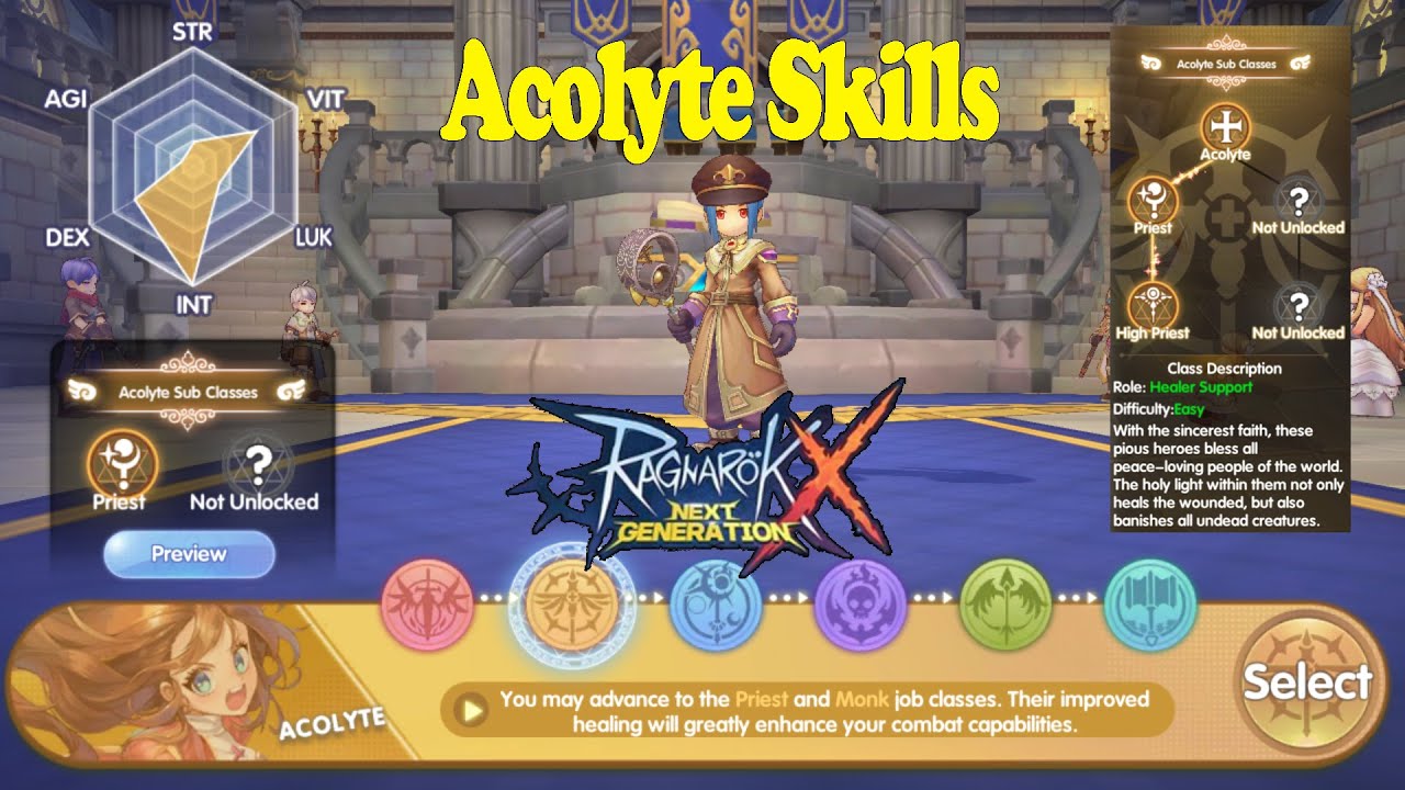 Acolyte Skills Ragnarok X Next Generation - YouTube