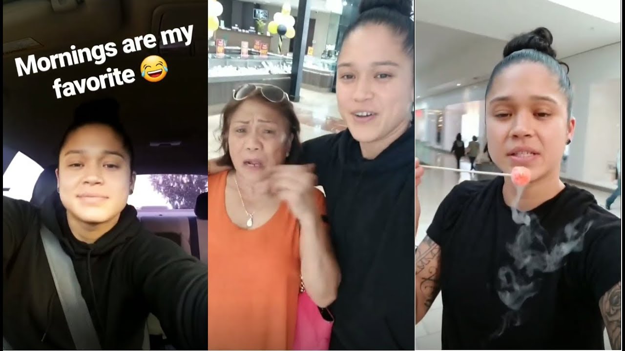Big brother star Kaycee Clark hanging with her mom and playing with her ...