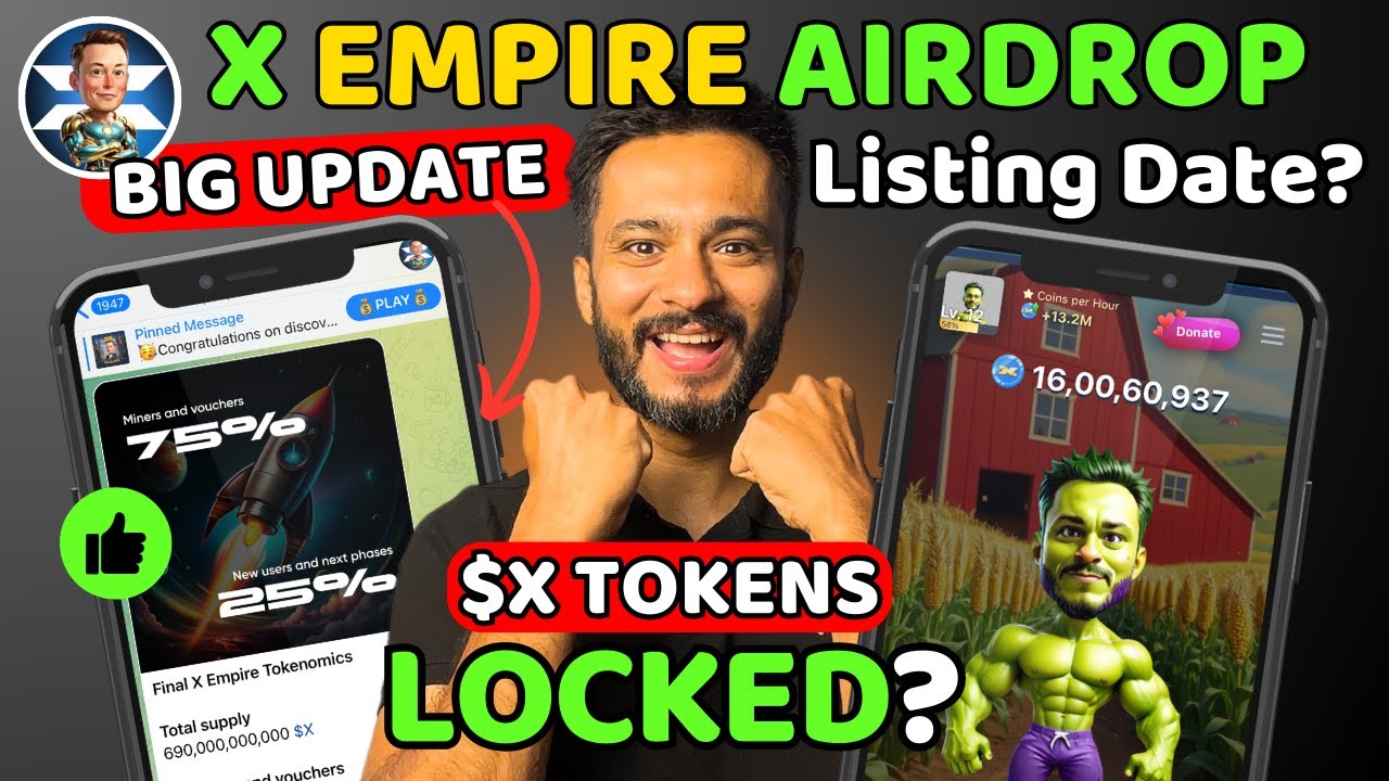X Empire Airdrop Big Update | No Vesting or Locking for X Empire Tokens ...