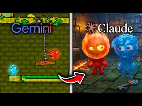 Gemini vs Claude Sıfırdan 1 Saatte Ateş ve Su Oyununu Oluşturdu! EFSANE OLDU!!