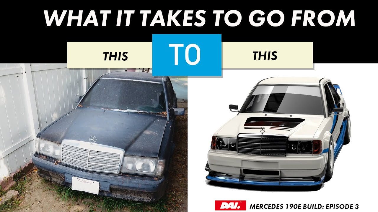 Mercedes 190E Evolution Track Project Build - Episode 3 - YouTube