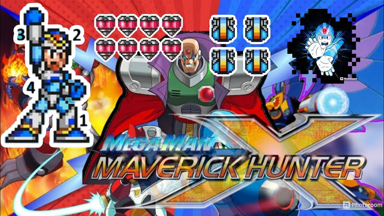 Mega Man X Mavericks Hunter (Reboot) เกราะครบ หัวใจครบ ถังEครบ ท่าพิเศษ ...