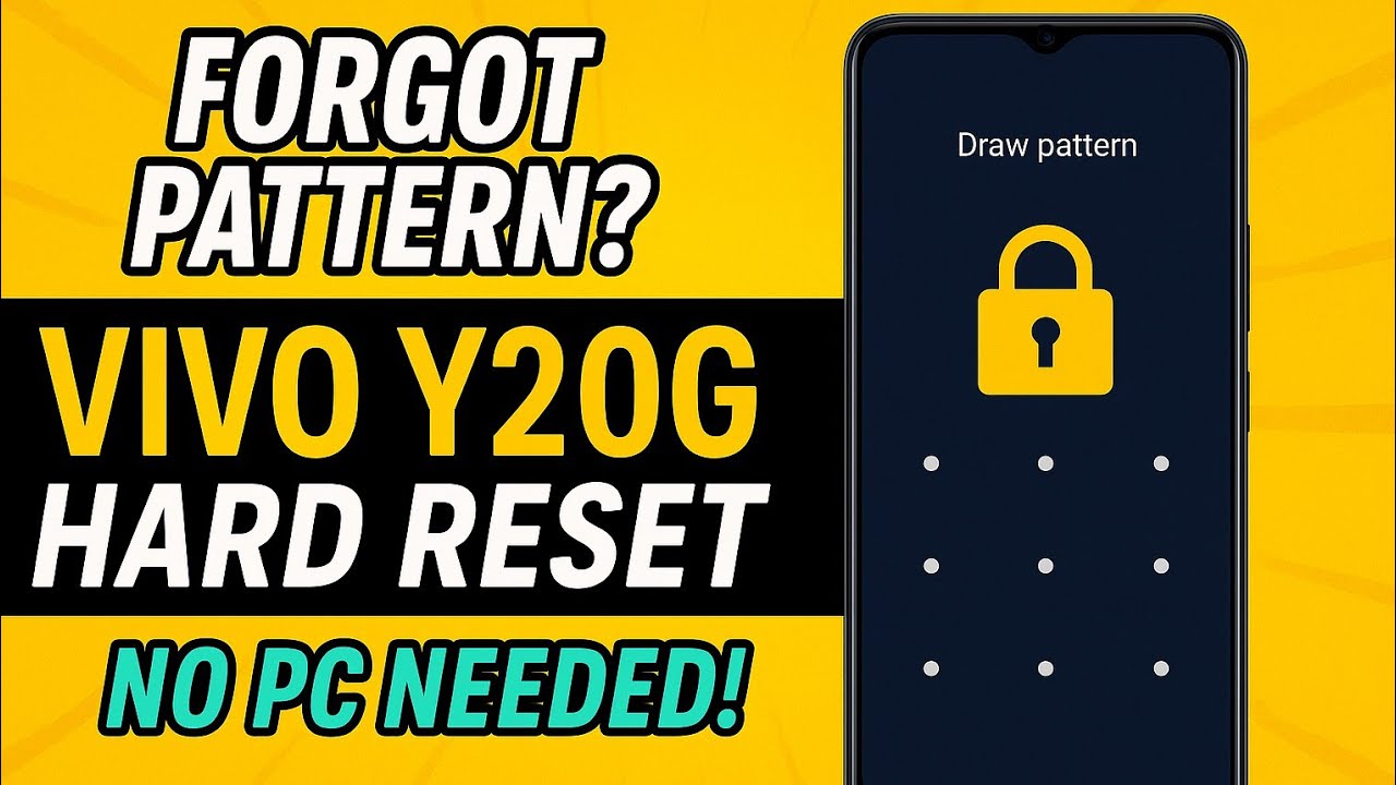 Vivo Y20G V2037 Hard Reset | Pattern Unlock | Factory Reset Without PC ...