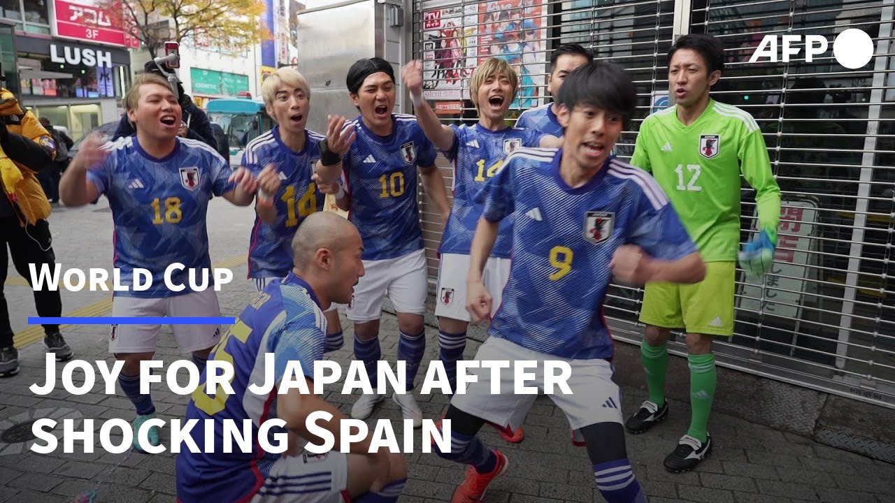 Japan explodes with World Cup joy | AFP - YouTube