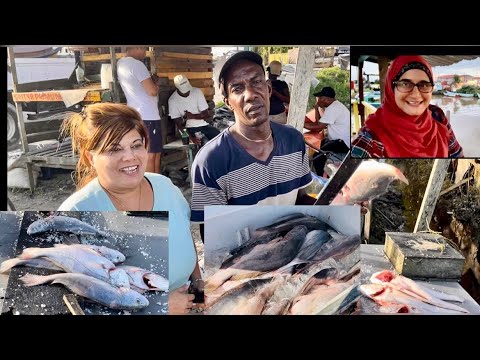 Fish vendors at Parika koker and Hydronie market enjoying their job ...