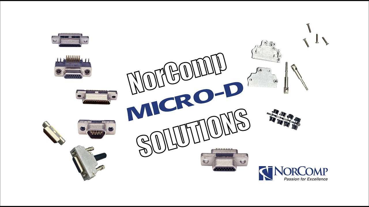 NorComp MICRO-D Mini D-Sub COTS Connectors & Hoods - YouTube