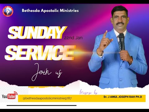🔴 LIVE | Sunday Service | Bethesda Apostolic Ministries | 22.01.2022 ...