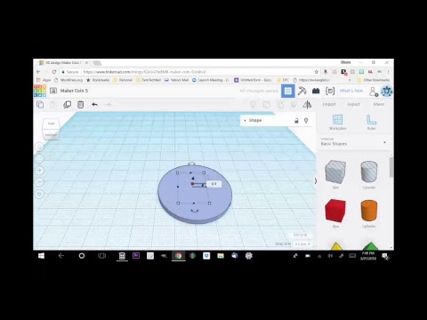 Playing with TinkerCad to Create a Maker Coin - YouTube