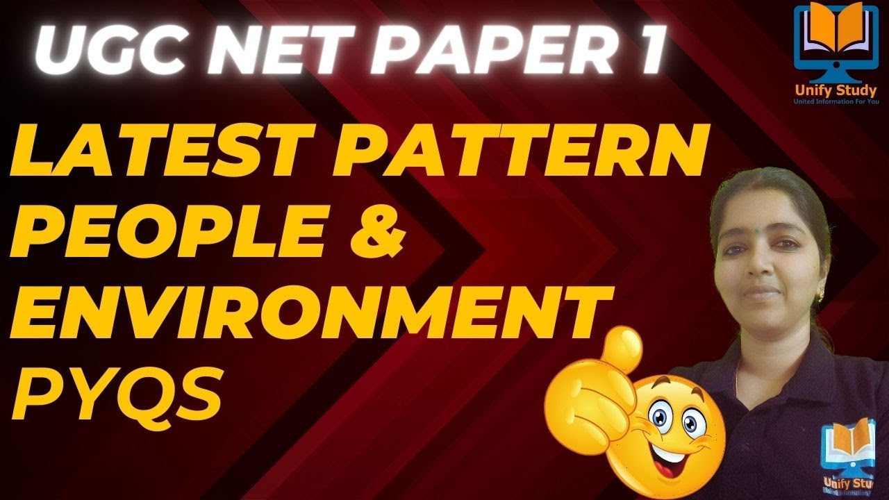 Latest Pattern People and Environment PYQs | UGC NET Paper 1 Free ...