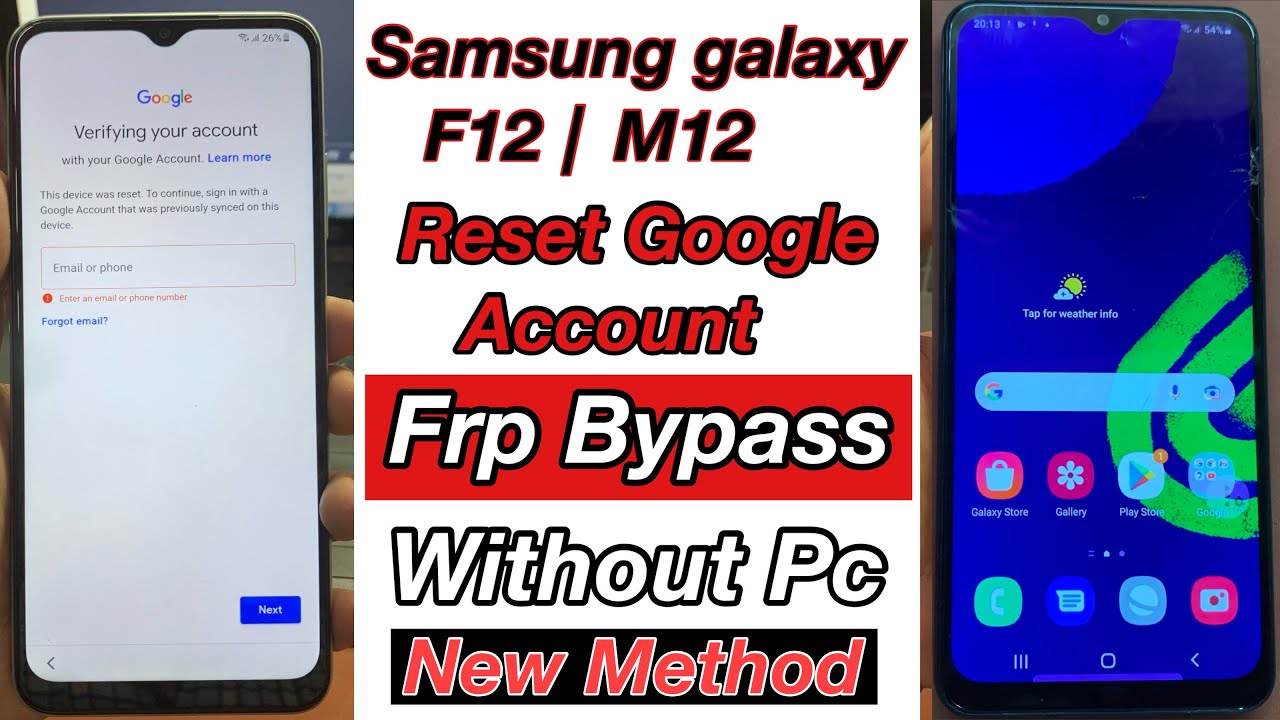 Samsung f12 frp bypass without pc |Samsung frp bypas without pc new ...