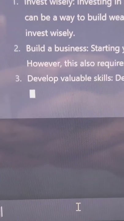 Chat GPT Tells Me How To Get Rich (MUST WATCH) - YouTube