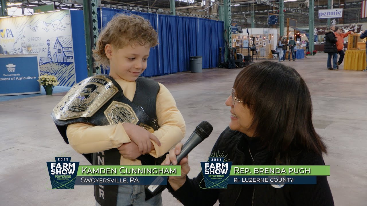 Rep Pugh Interviews 2024 Kid Mullet Champion Kamden Cunningham at 2025 ...