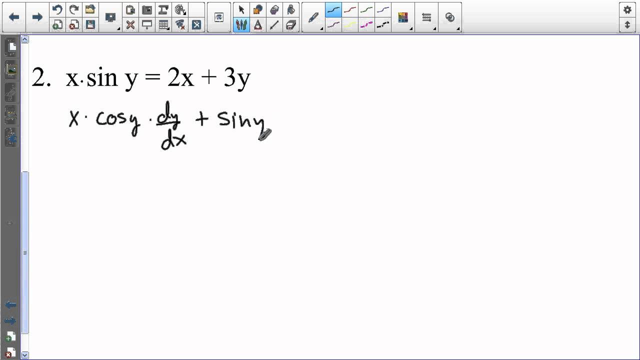 AP Calculus Section 3.7 Implicit Differentiation Day 1 - YouTube