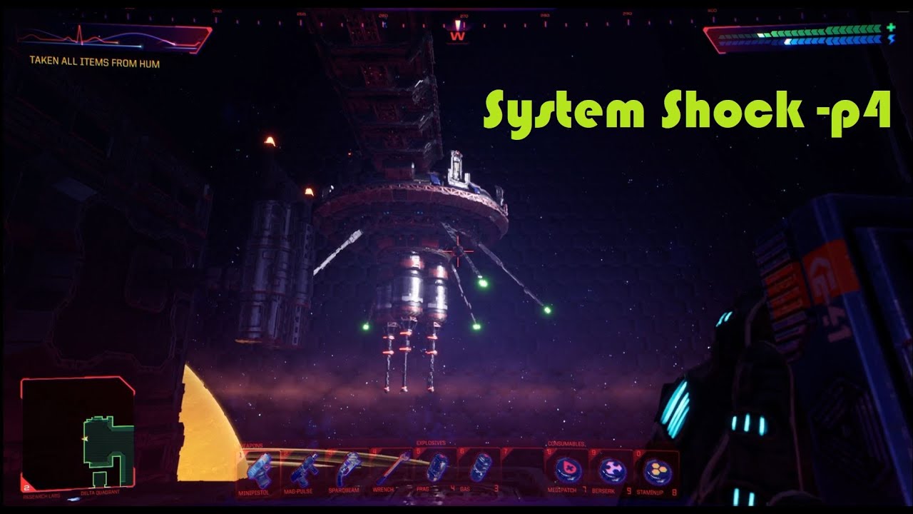 System Shock - Research Labs \ Combat Hard \ p4 - YouTube