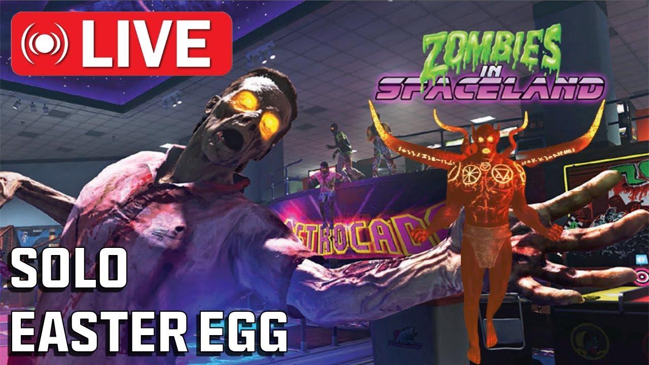 LIVE🔴SOLO ZOMBIES IN SPACELAND EASTER EGG (COD INFINITE WARFARE) - YouTube