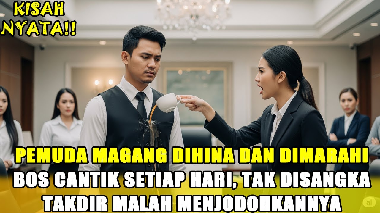 PEMUDA YANG MASIH MAGANG SELALU DIMARAHI BOS CANTIK !! TAPI TAKDIR ...