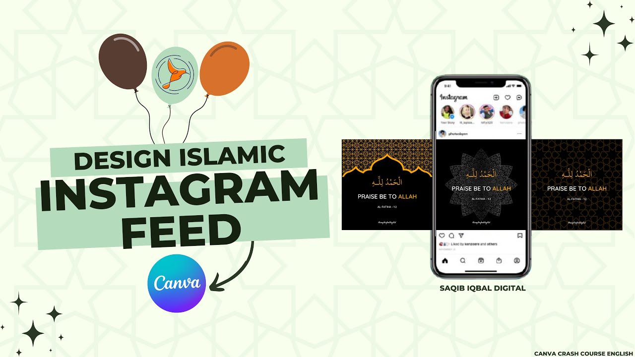 How to Design a Beautiful Islamic Instagram Feed with Canva? | Canva ...