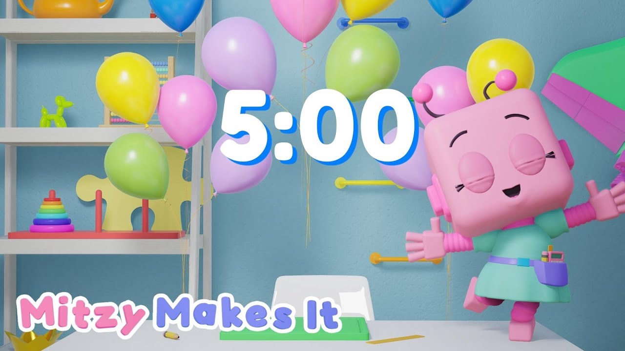 5 Minute Timer for Kids! | Timer for Teachers and Classrooms! | Mitzy ...
