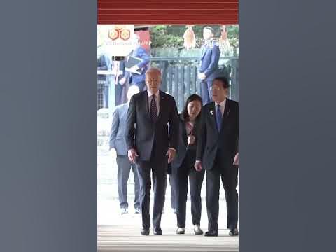 Biden and G7 Leaders Visit Miyajima Shrine #shorts | VOA News - YouTube