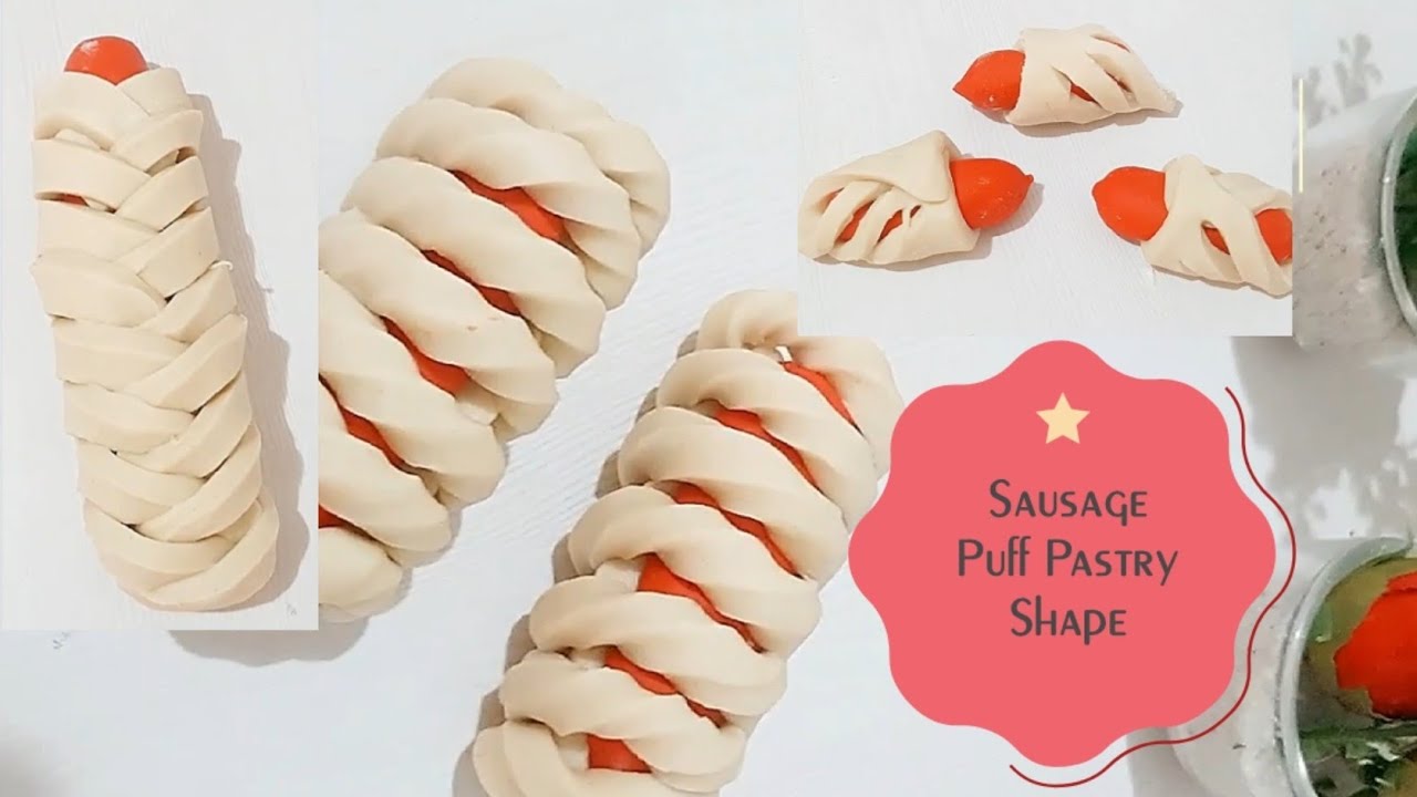 Sausage Puff Pastry Shape. Easy - YouTube
