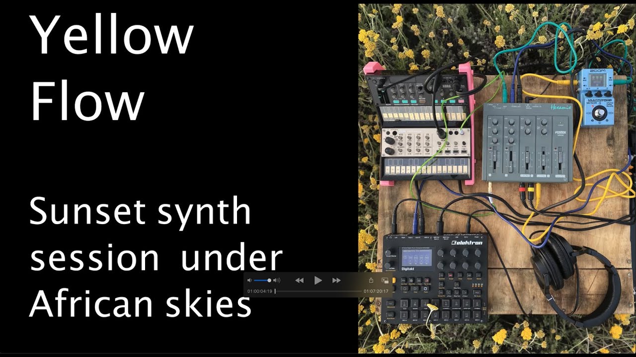 Yellow Flow - Sunset Synth Session Under African Skies - YouTube
