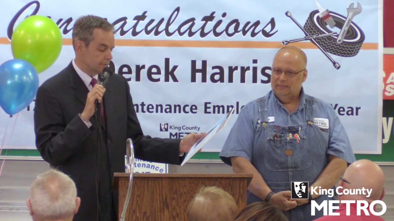 Derek Harris - Vehicle Maintenance Employee of the year 2017 - YouTube