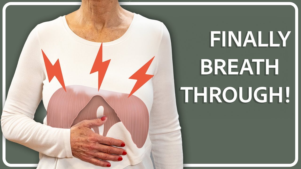Relax your diaphragm immediately with this exercise (important) - YouTube