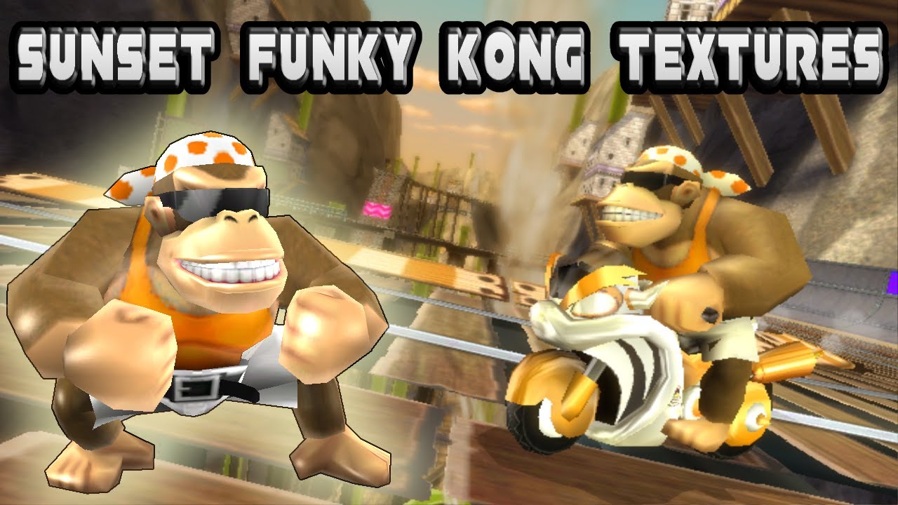 [MKWii Character Mod] Sunset Funky Kong Textures - YouTube